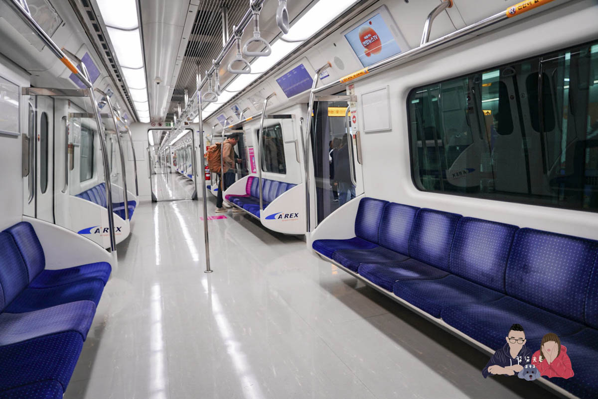 2023 韓國仁川機場快線AREX》仁川機場搭地鐵到首爾市區最快方式，43分鐘1站到首爾！ - 柒柒夫妻543