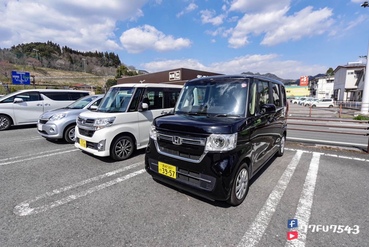 日本租車HONDA N-BOX開箱》內外觀介紹／行李箱空間／使用心得介紹 – 柒柒夫妻543